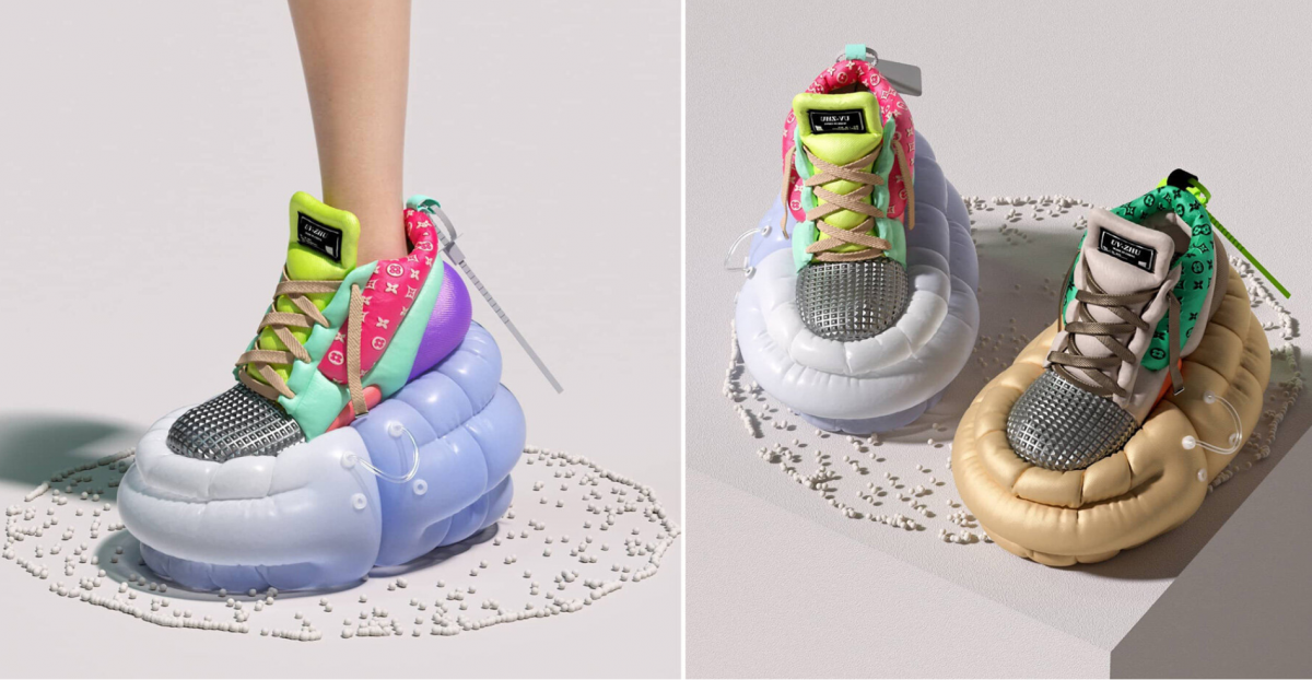 INFLATABLE CONCEPT SHOES WITH SPONGES, TAPES, AND PADDINGS – RMC Footwear